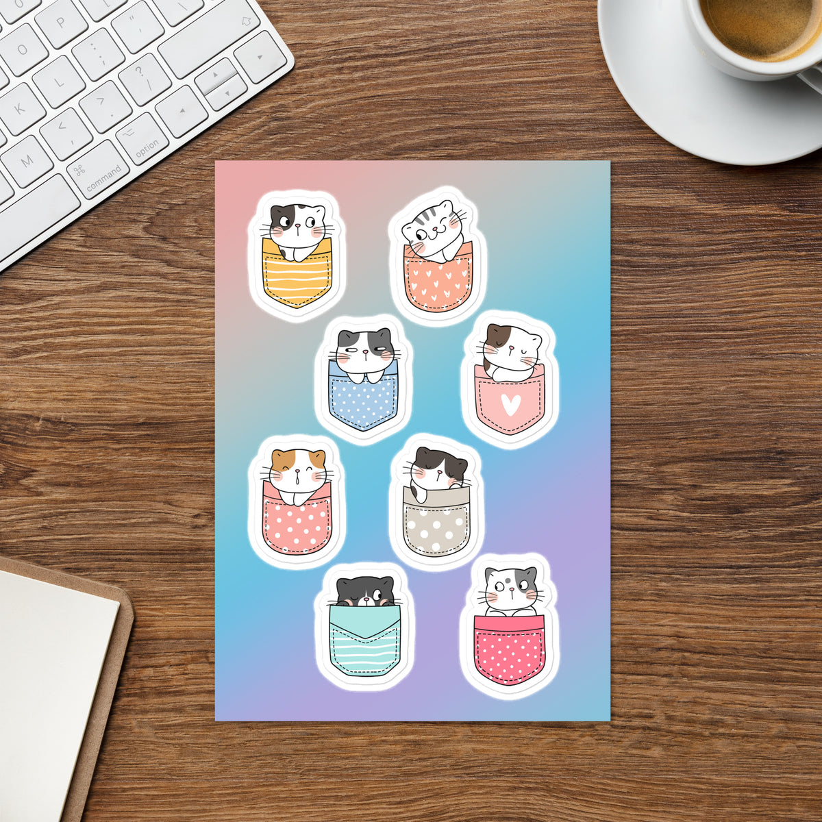 Pocket Kitties Sticker Sheet – Written Impressions LLC